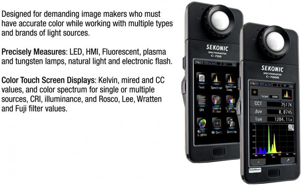 Sekonic C-700 & C-700R SpectroMaster Spectrometer Gives You Total ...