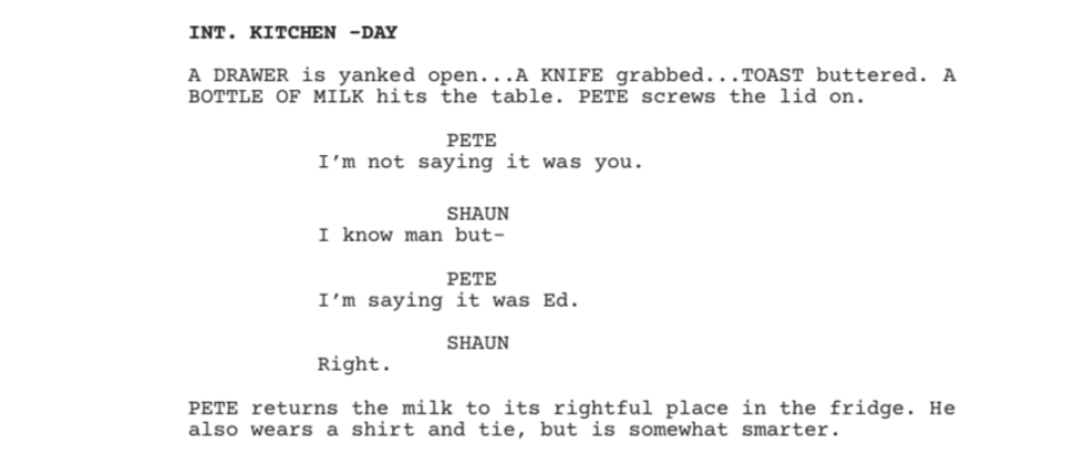 How the 'Shaun of the Dead' Script Directs Your Eye | No Film School