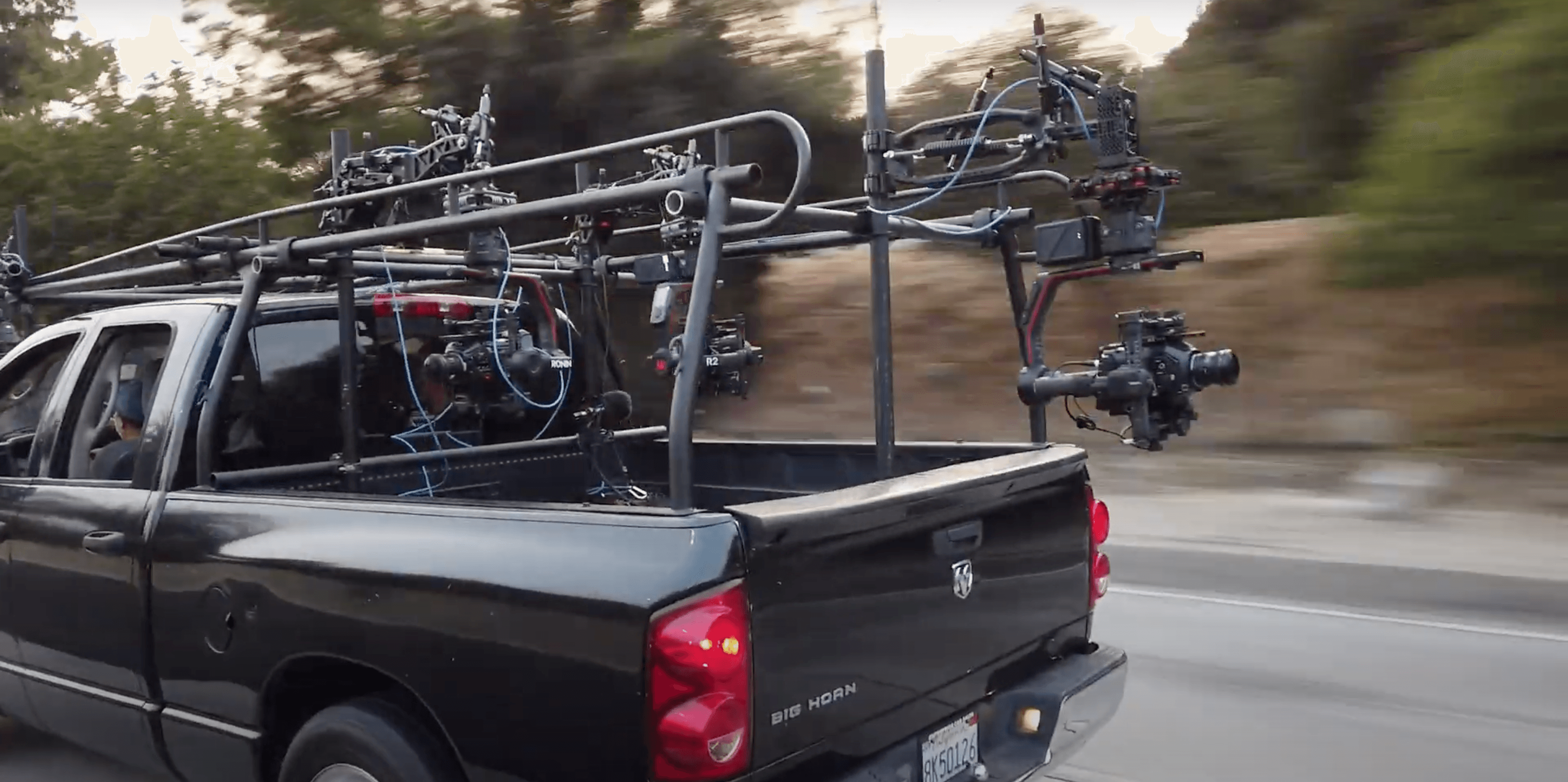 How Do You Rig Four Cinema Cameras to a Moving Vehicle?