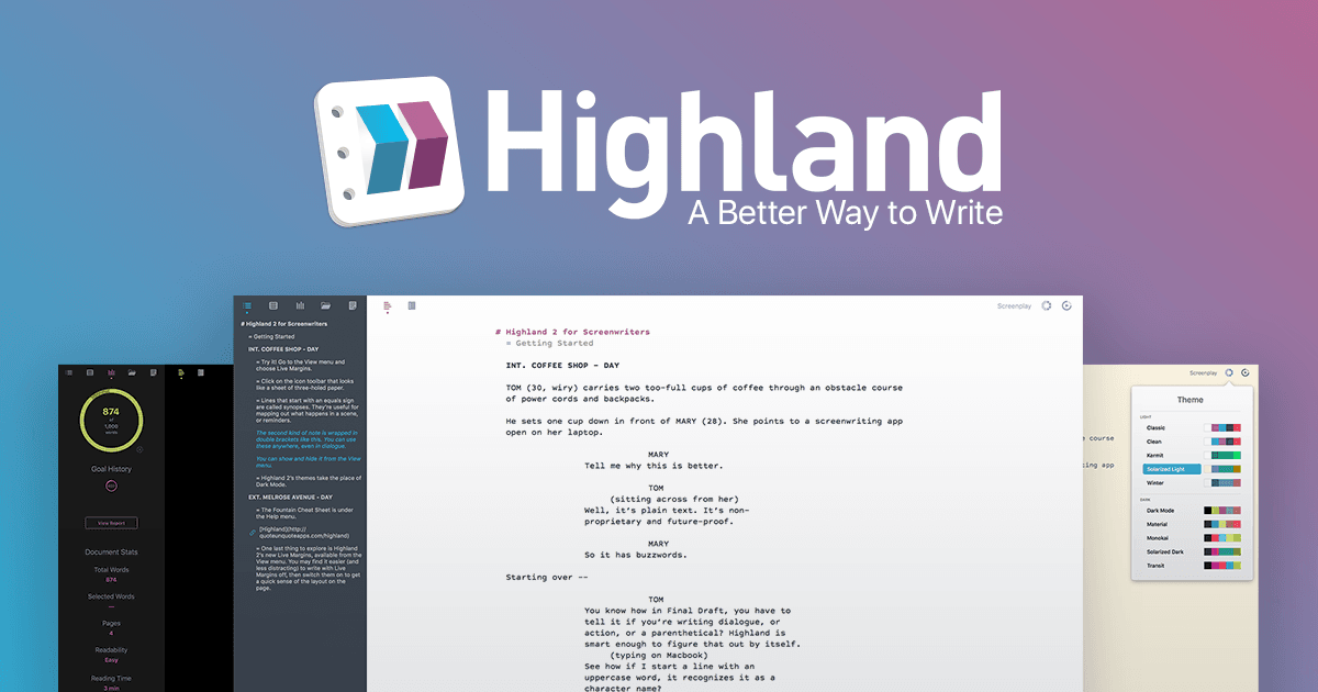 Screenwriting App Highland Is Free For Students Screenwriting App Highland Is Free For Students